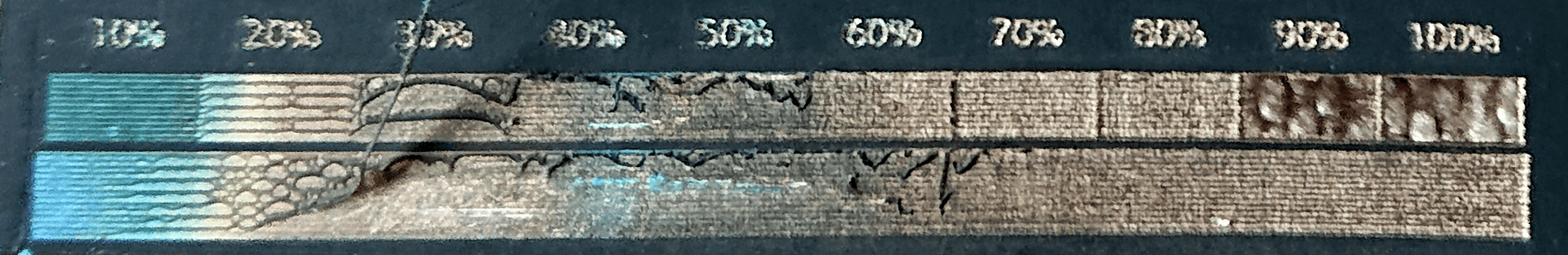 Laser engraving scratch paper